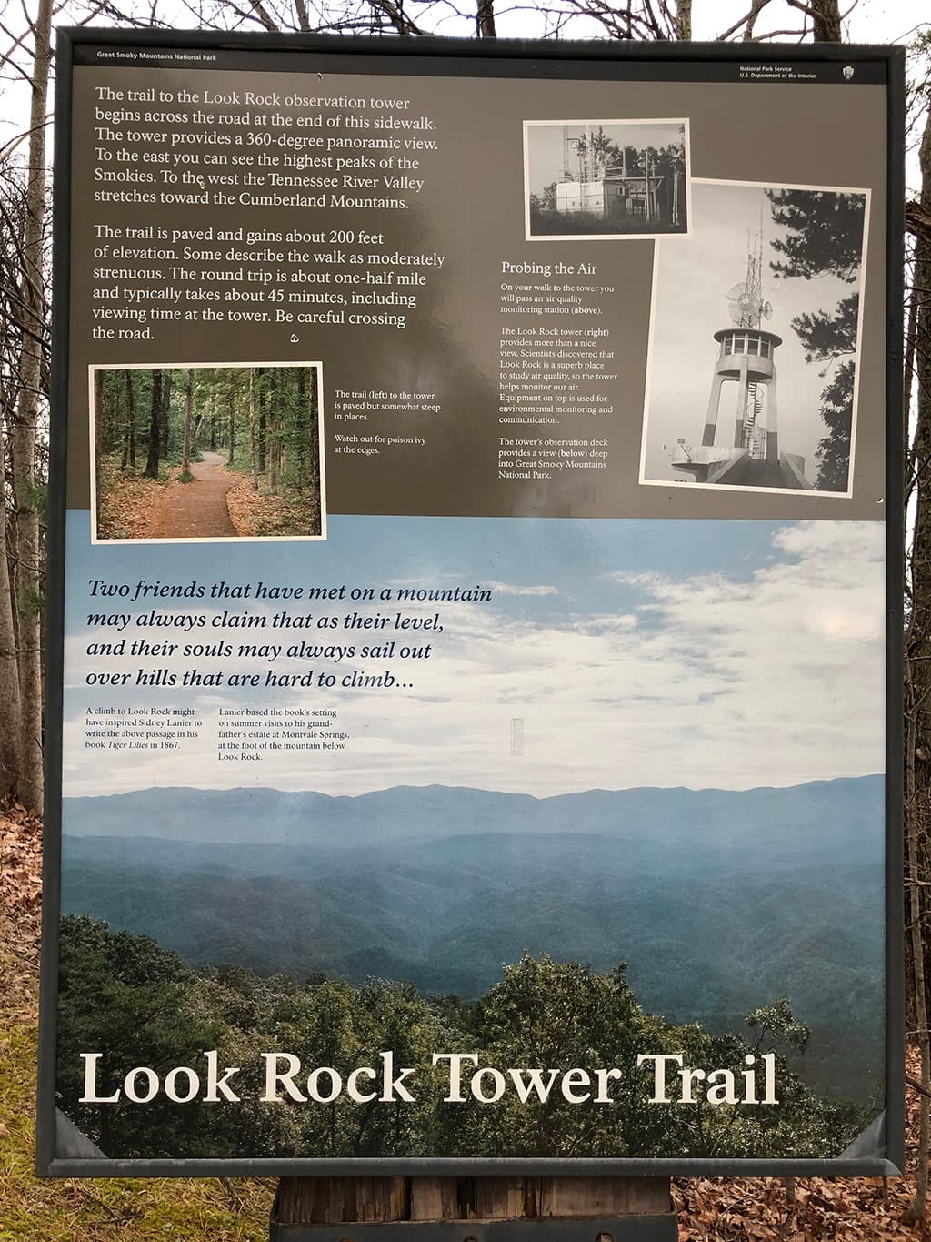 Look Rock Tower Hike in the Great Smoky Mountains - CaddyWampus Life